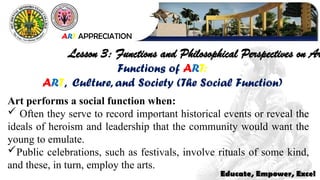 Lesson 3 Art Appreciation functions of art.pptx