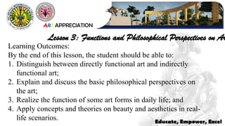 Lesson 3 Art Appreciation functions of art.pptx