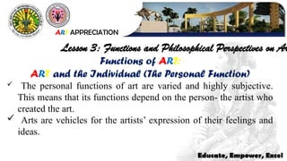 Lesson 3 Art Appreciation functions of art.pptx