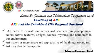 Lesson 3 Art Appreciation functions of art.pptx