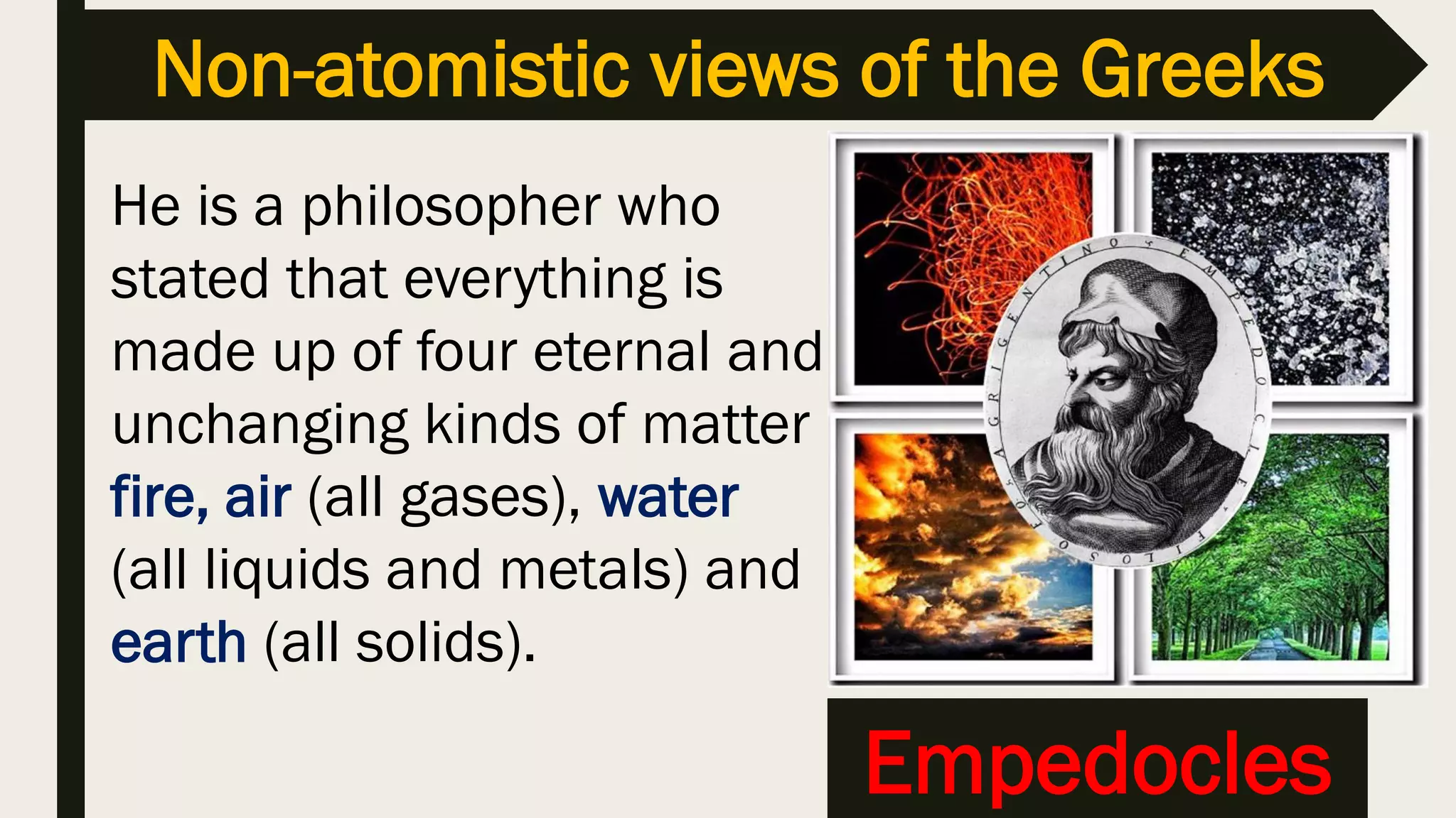Lesson 3 Atomos, Aristotle and Alchemy (Chemistry Before Modern History ...