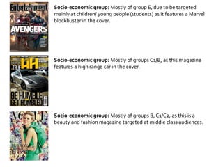 GCSE Audience profiling_Socio-economic and psychographic models | PPTX