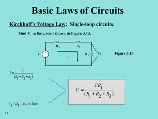 Lesson 3 Basic Circuit Laws Basic Laws of Circuits .ppt
