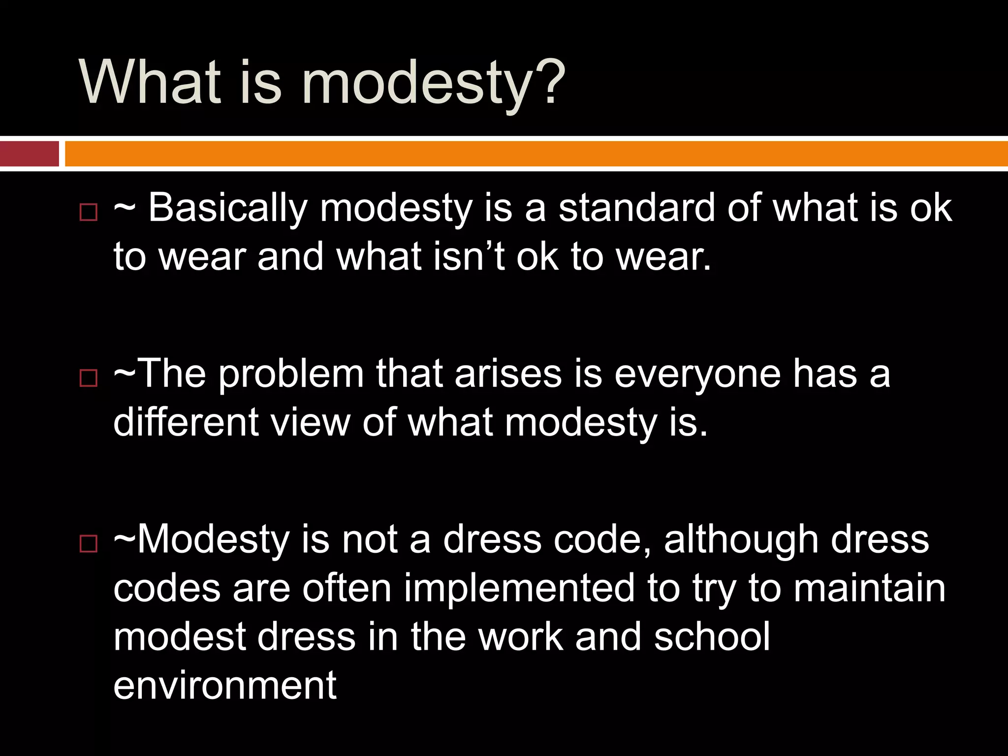 Lesson 3 bitt methodology modesty, respect, and checklist | PPTX ...