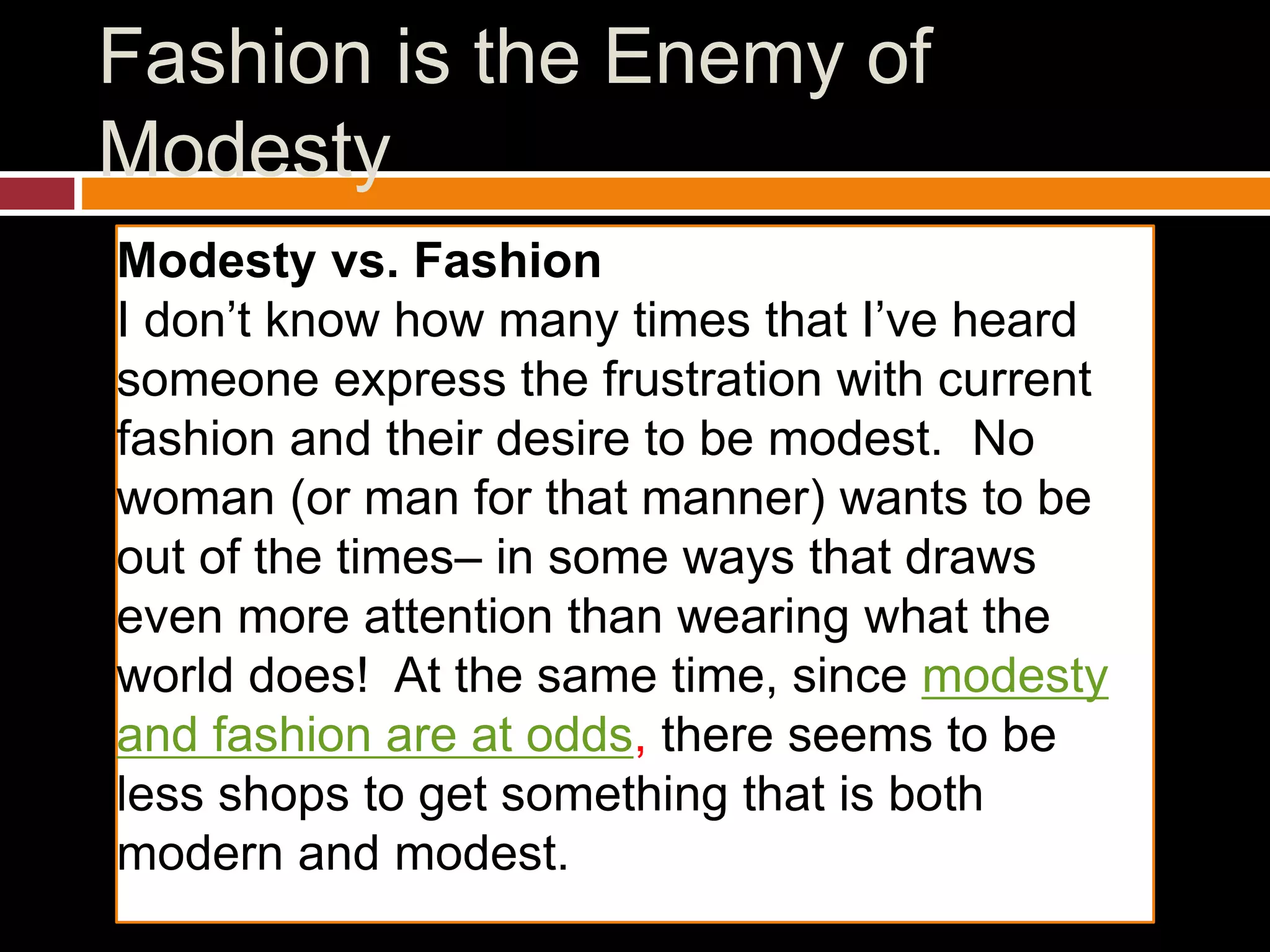 Lesson 3 bitt methodology modesty, respect, and checklist | PPTX ...