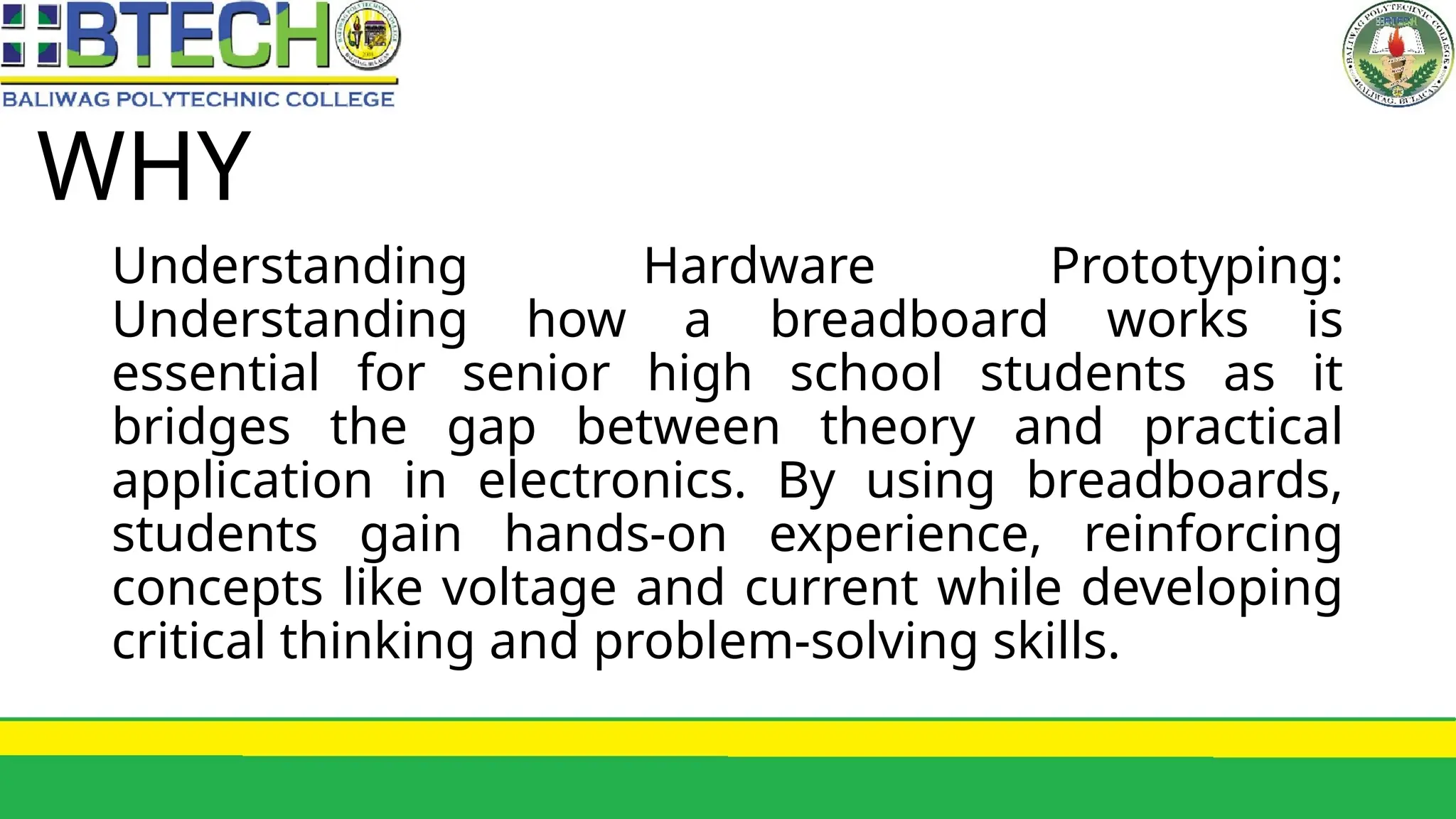 LESSON 3 Breadboard Circuits PPT for EPAS | PPTX
