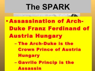 Lecture on WWI Causes | PPT