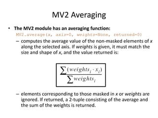CDAT - cdms2, maskes, cdscan, cdutil, genutil - Introduction | PDF ...