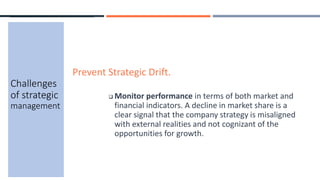 Lesson 3 challenges of strategic management | PPTX
