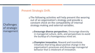 Lesson 3 challenges of strategic management | PPTX