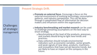 Lesson 3 challenges of strategic management | PPTX