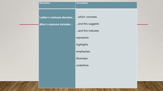 Lesson 3 character conventions | PPTX | True Crime | Genres