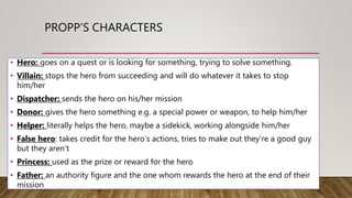 Lesson 3 character conventions | PPTX | True Crime | Genres