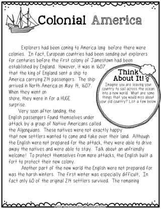 Colonial America Article | PDF