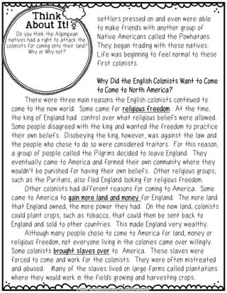 Colonial America Article | PDF