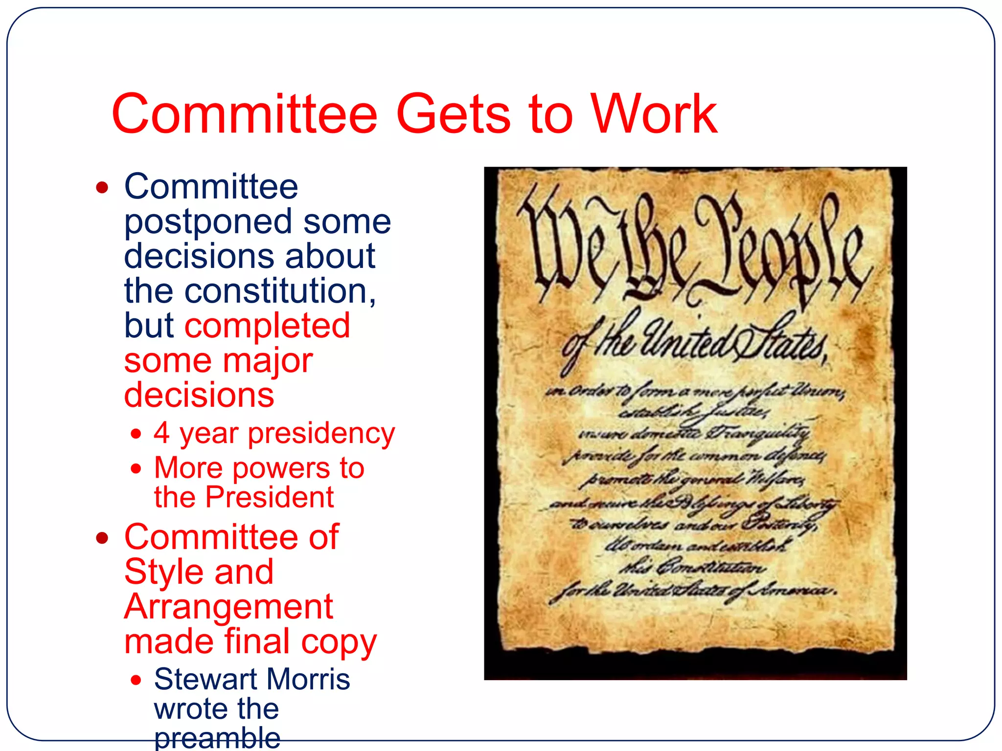 Lesson 3 Constitution and Bill of Rights | PPT