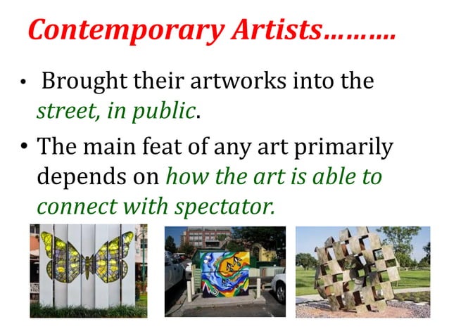 Lesson # 3 Contemporary Arts | PDF | Modern Art | Fine Art