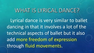 Contemporary dance | PPTX