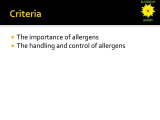Lesson 3 control of food hazards allergens | PPTX