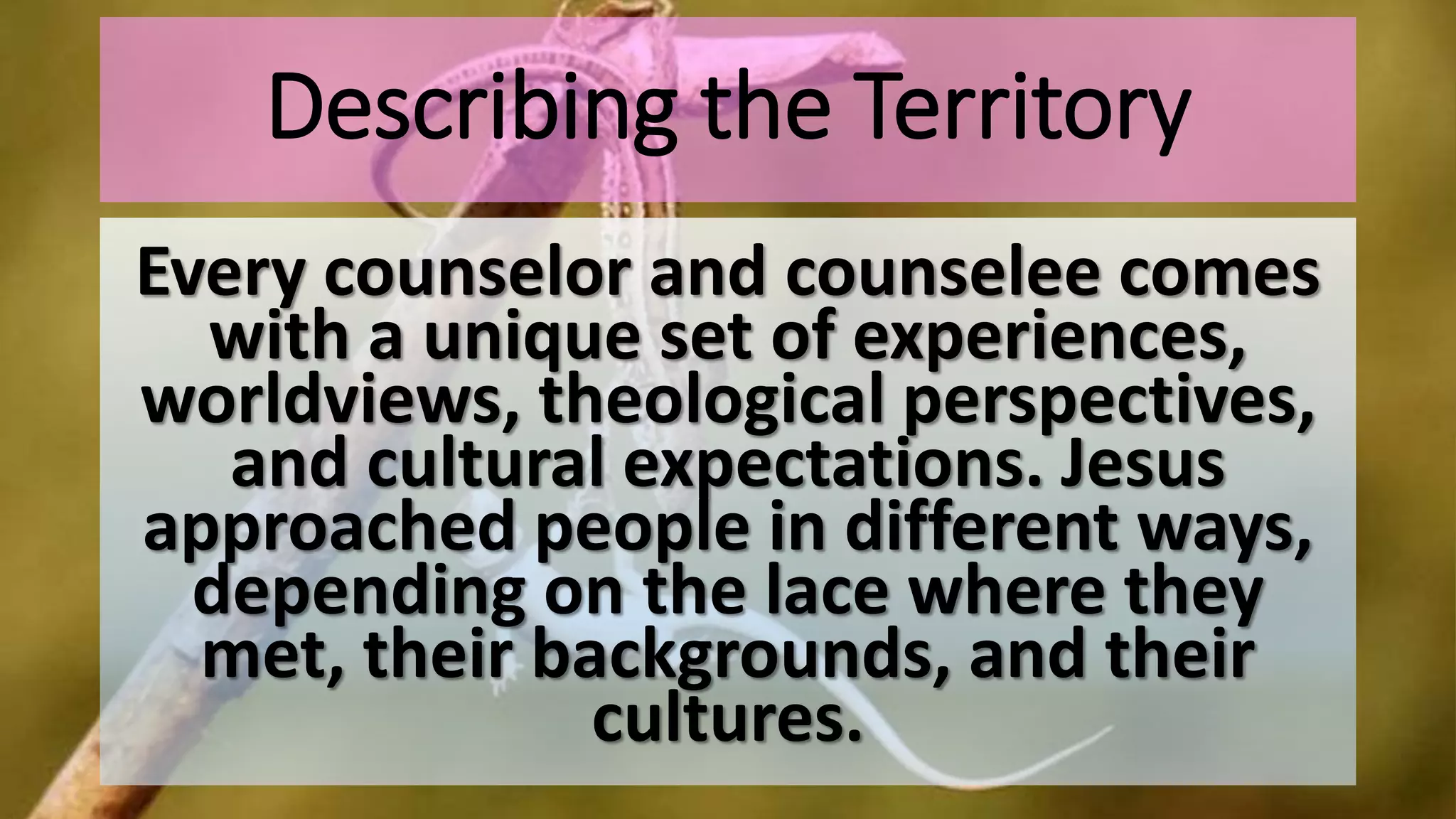 Lesson 3d the multicultural issues in christian counseling | PPTX