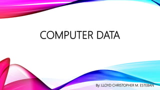 Data and Operators | PPT