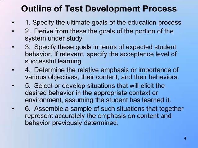 Lesson 3 developing a teacher made test | PPTX