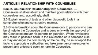 Lesson 3_Rights, Responsibilities and Accountabilities of Counselors | PPTX