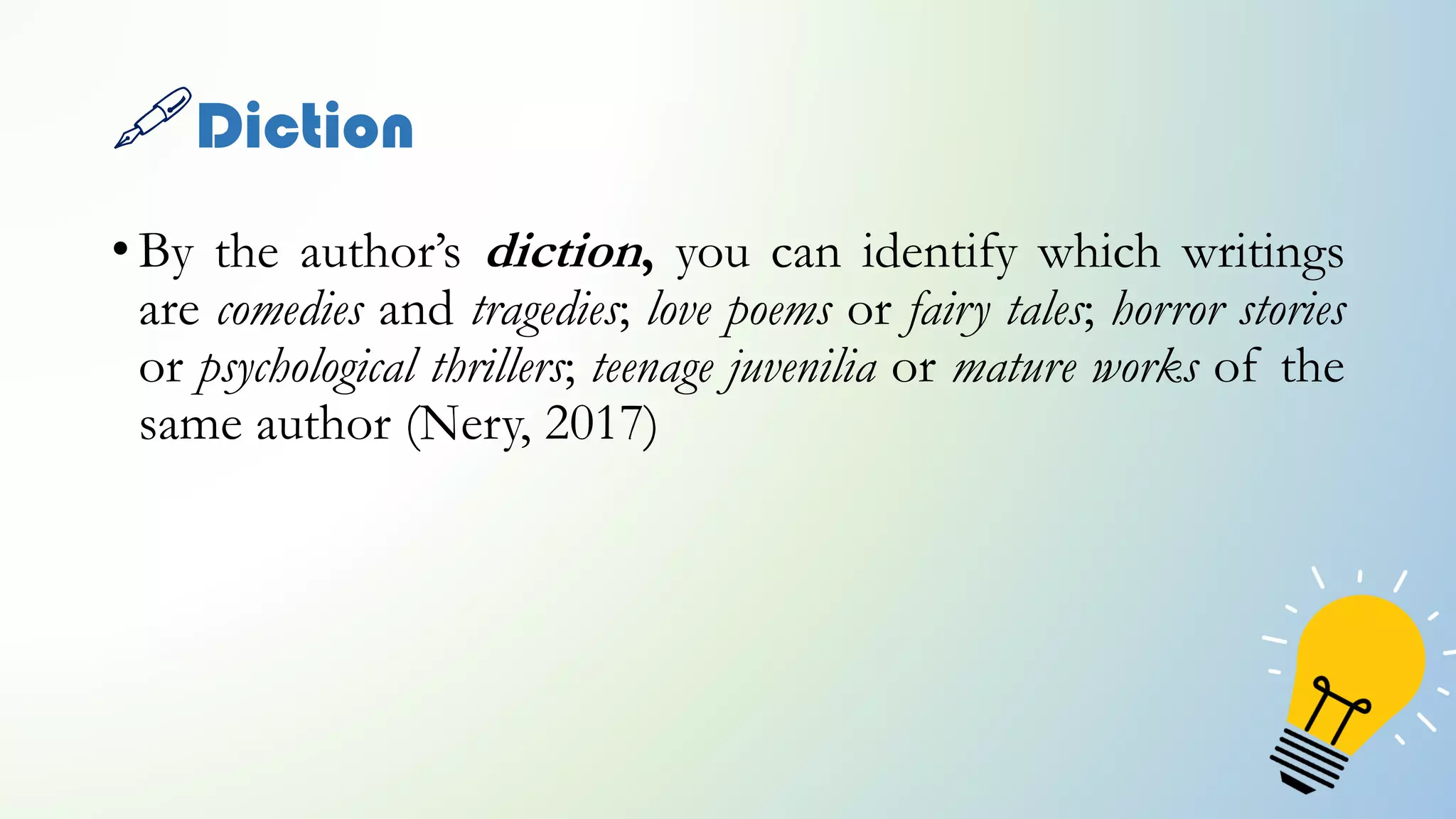 Lesson 3 (Diction, Tone, and Style) | PDF