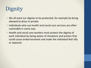Lesson 3 dignity and respect for the individual | PPTX