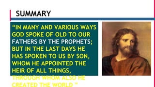 Divine revelation and faith response | PPTX