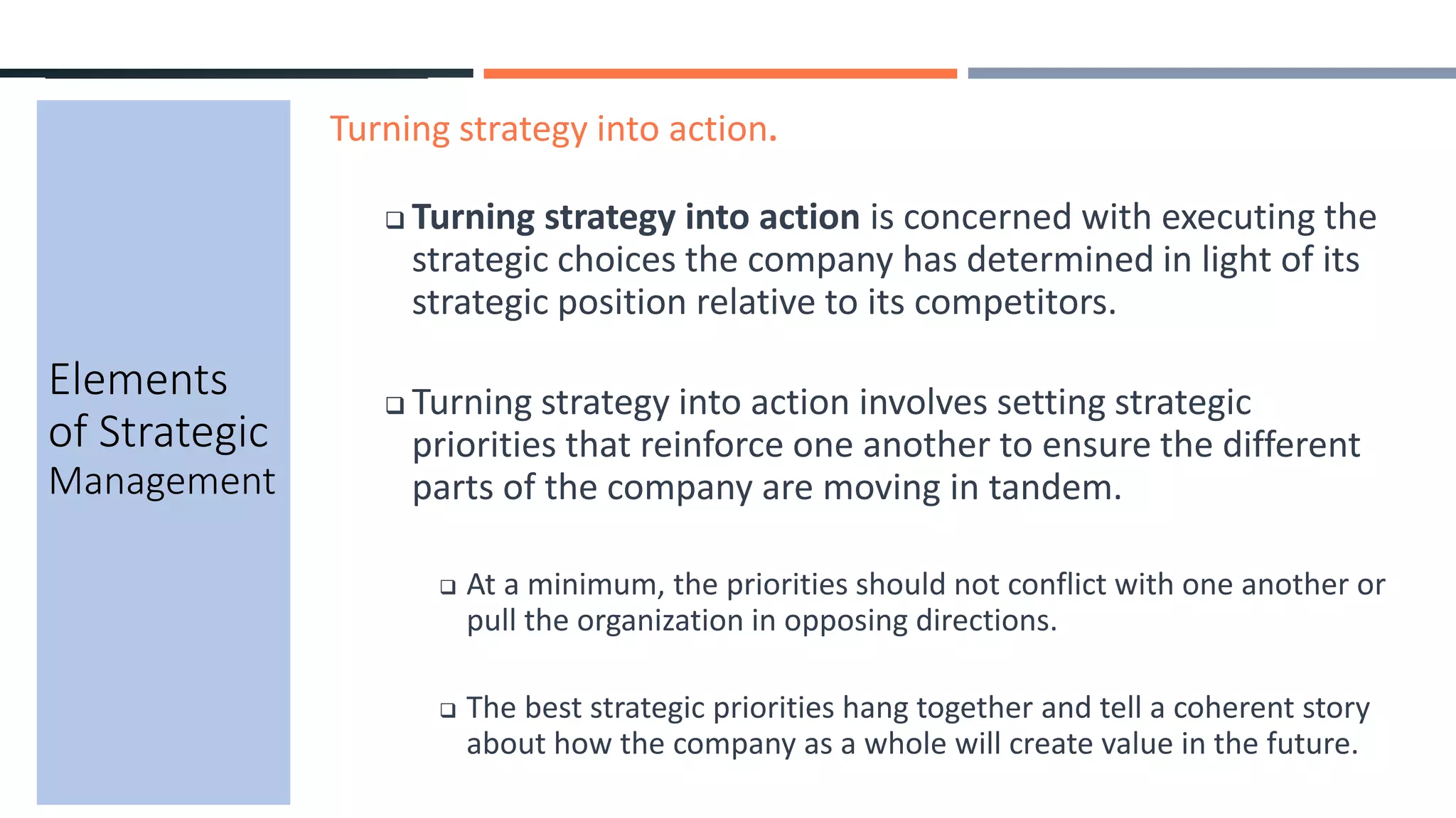 Lesson 3 elements of strategic management | PPTX