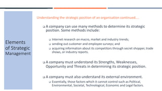 Lesson 3 elements of strategic management | PPTX