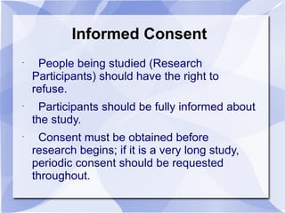 AS Sociology: Ethical Factors Influencing Choice of Methods | PPT