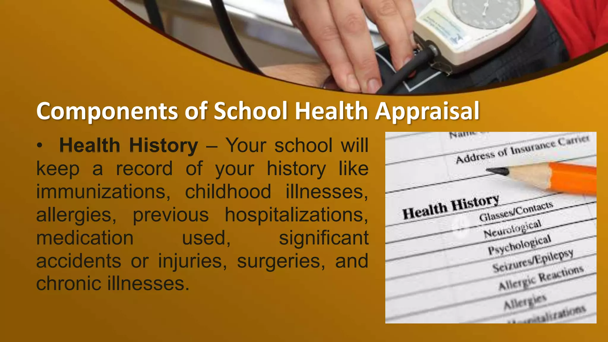 Health Appraisal Procedures | PPTX