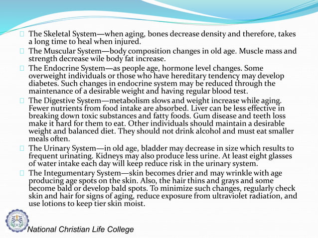 Lesson 3 health the art of aging | PPTX