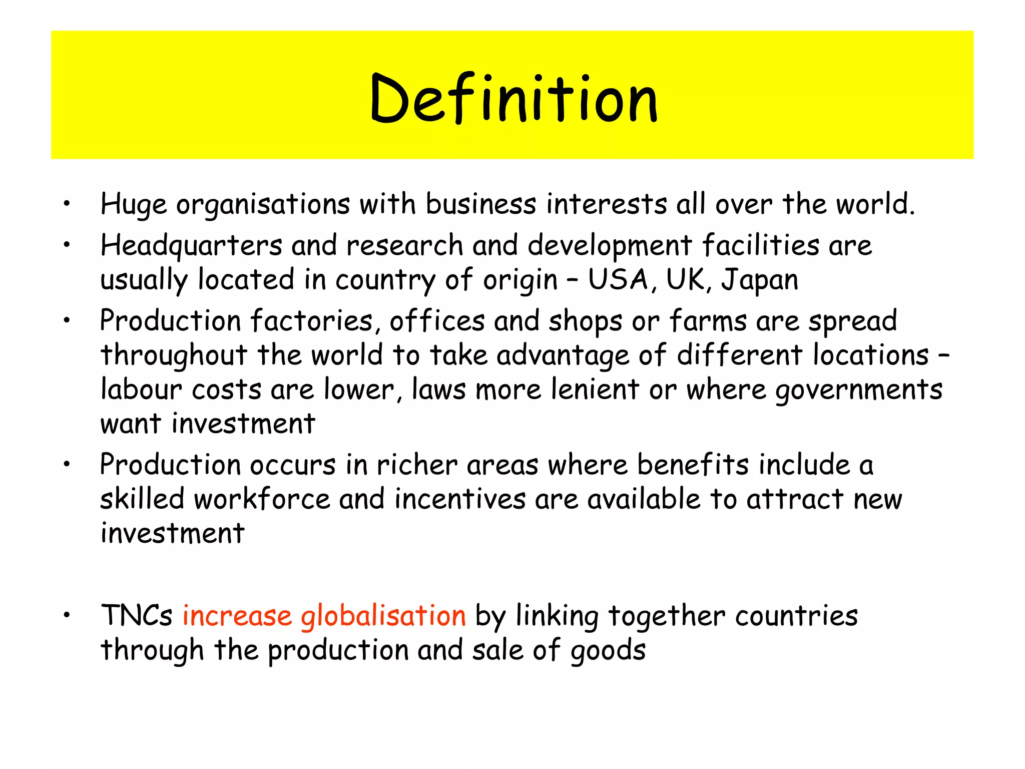 Lesson 3 How Has Globaisation Changed Manufacturing Tn Cs | PPT