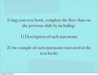 Lesson 3 improving memory | PDF | Educational Assessment | Education