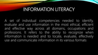 Information literacy | PPTX
