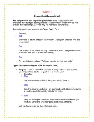Lesson 3 ingles | PDF
