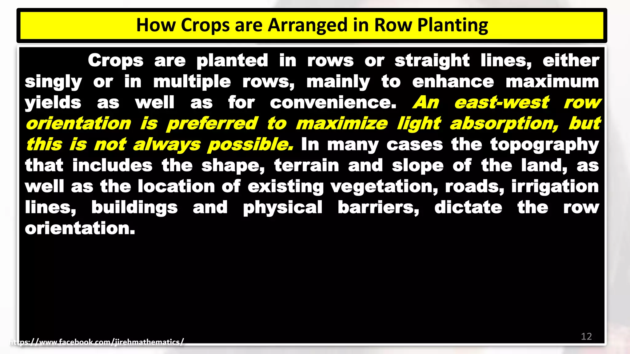 Agri-Crop Production - Lesson 3 interpret plans and drawings | PDF