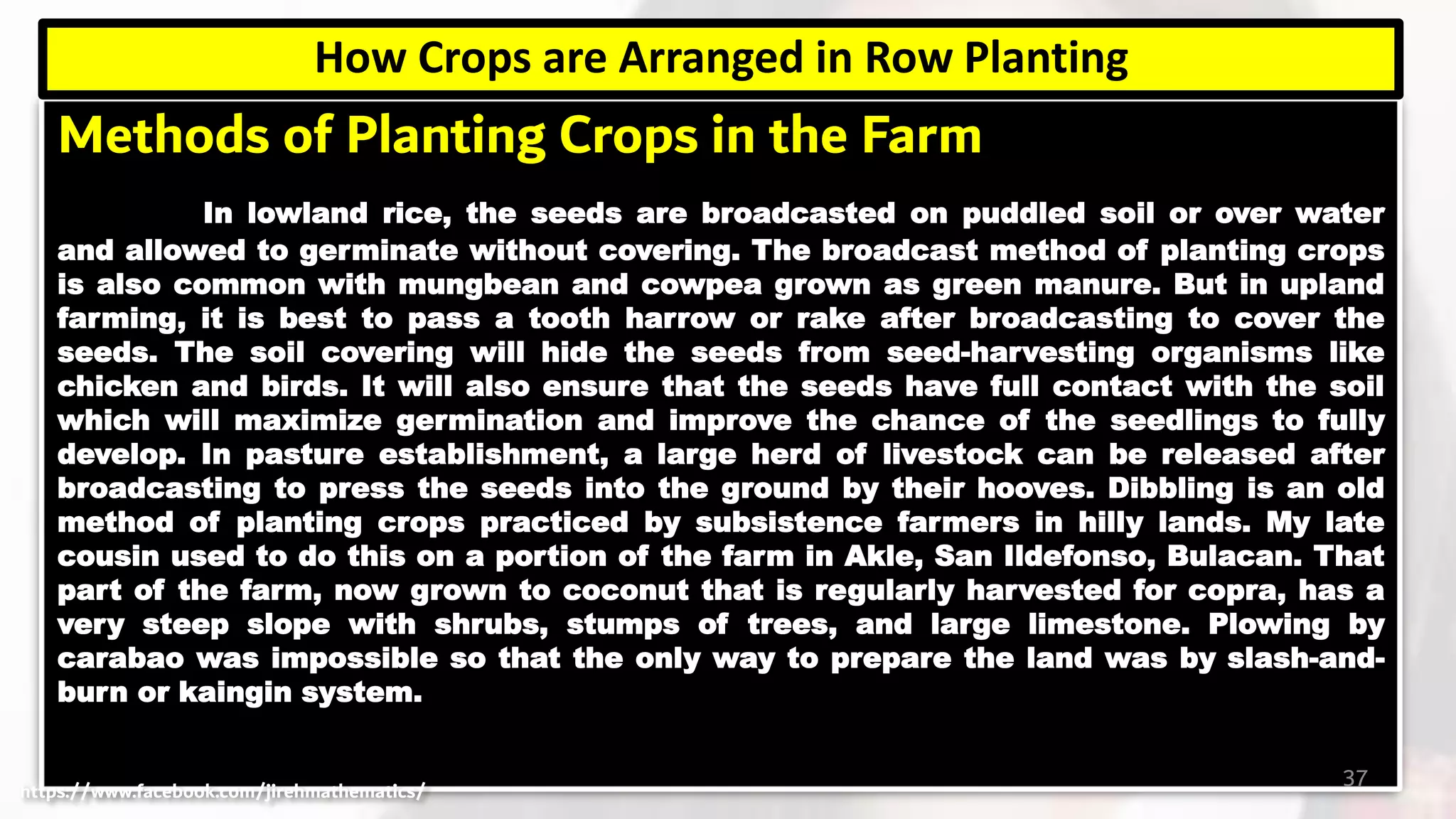 Agri-Crop Production - Lesson 3 interpret plans and drawings | PDF