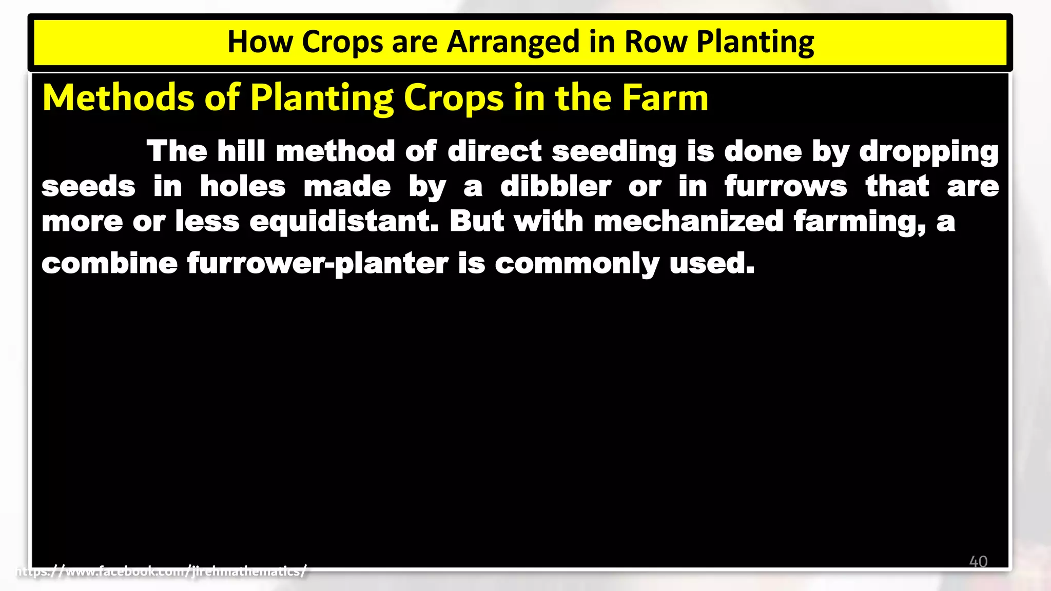 Agri-Crop Production - Lesson 3 interpret plans and drawings | PDF