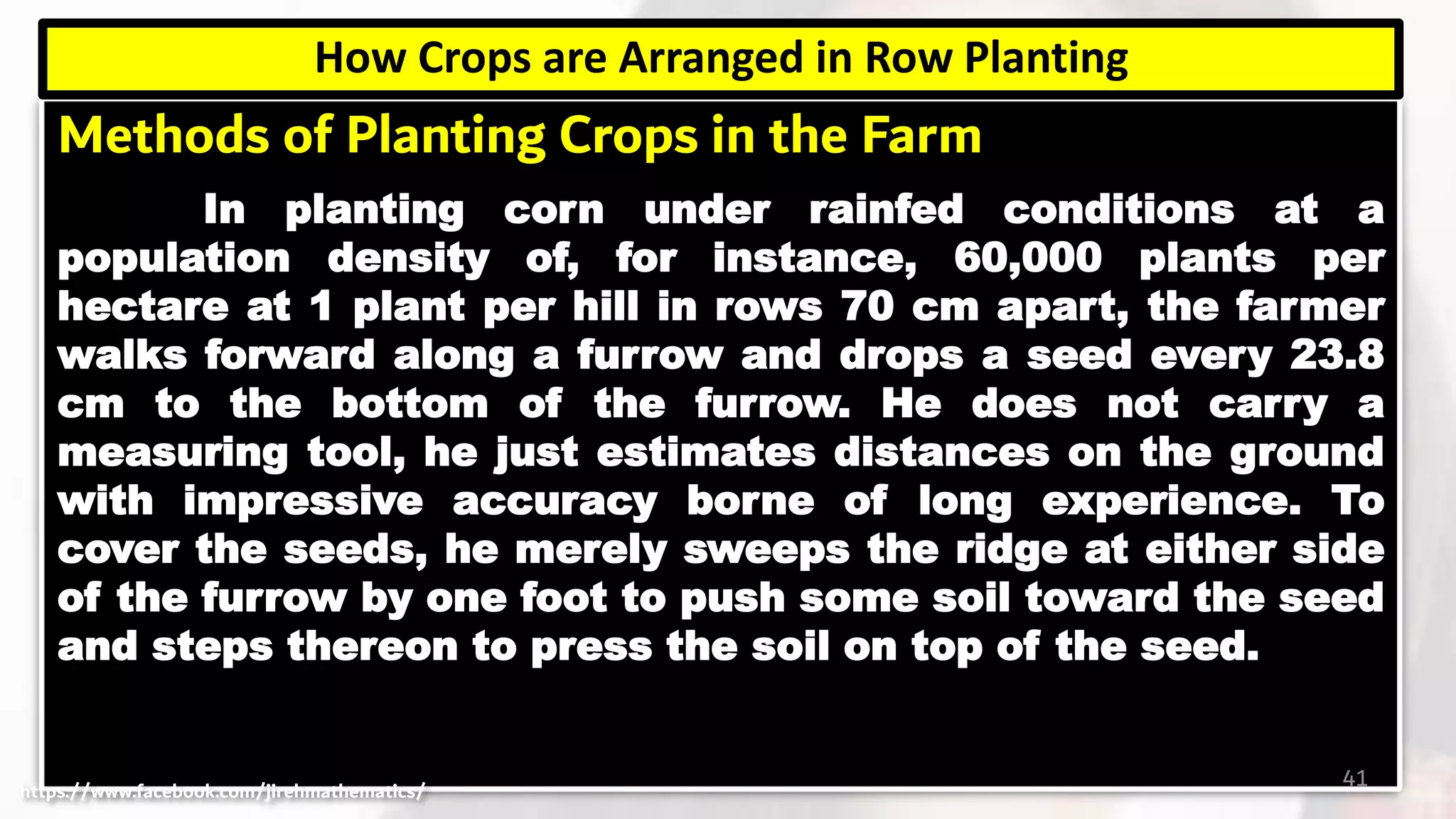 Agri-Crop Production - Lesson 3 interpret plans and drawings | PDF