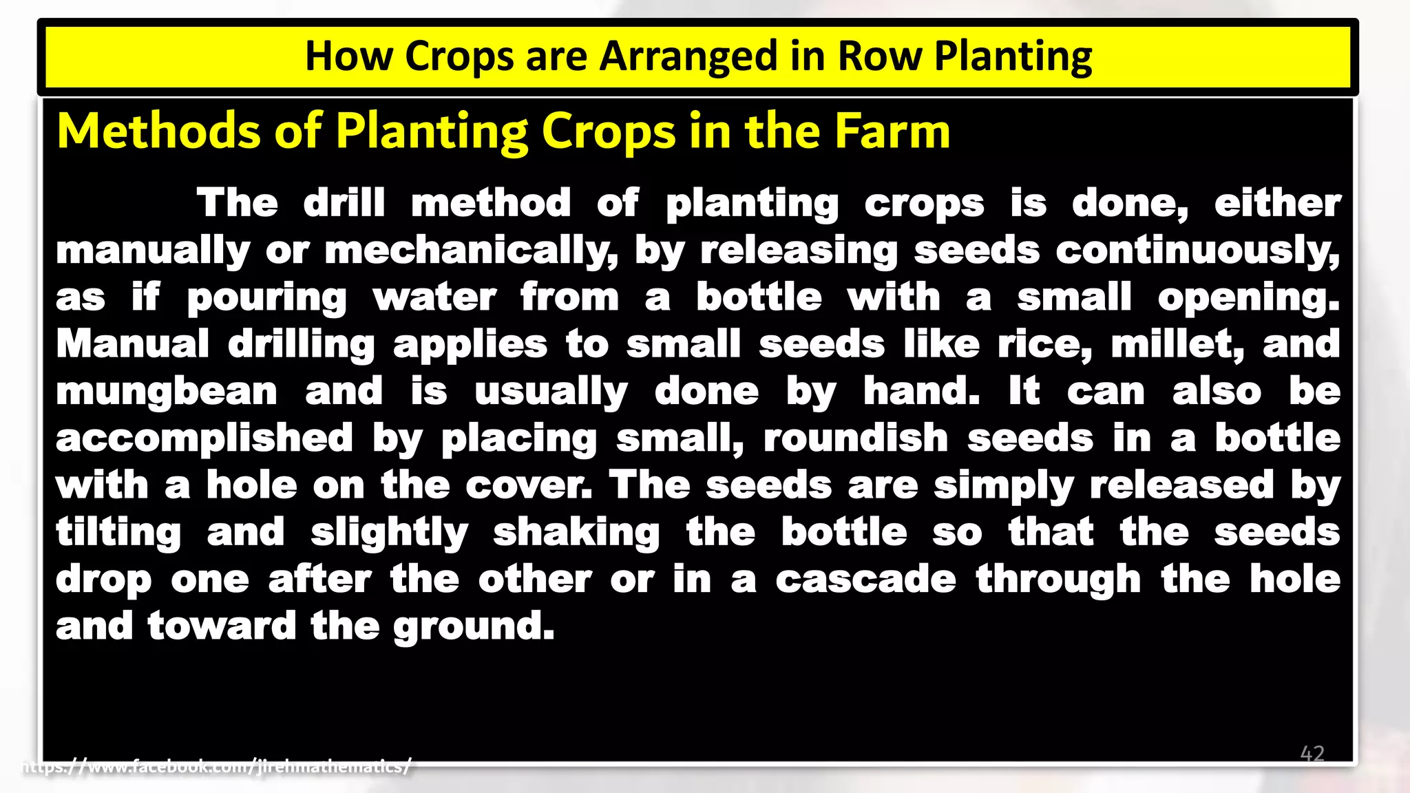 Agri-Crop Production - Lesson 3 interpret plans and drawings | PDF