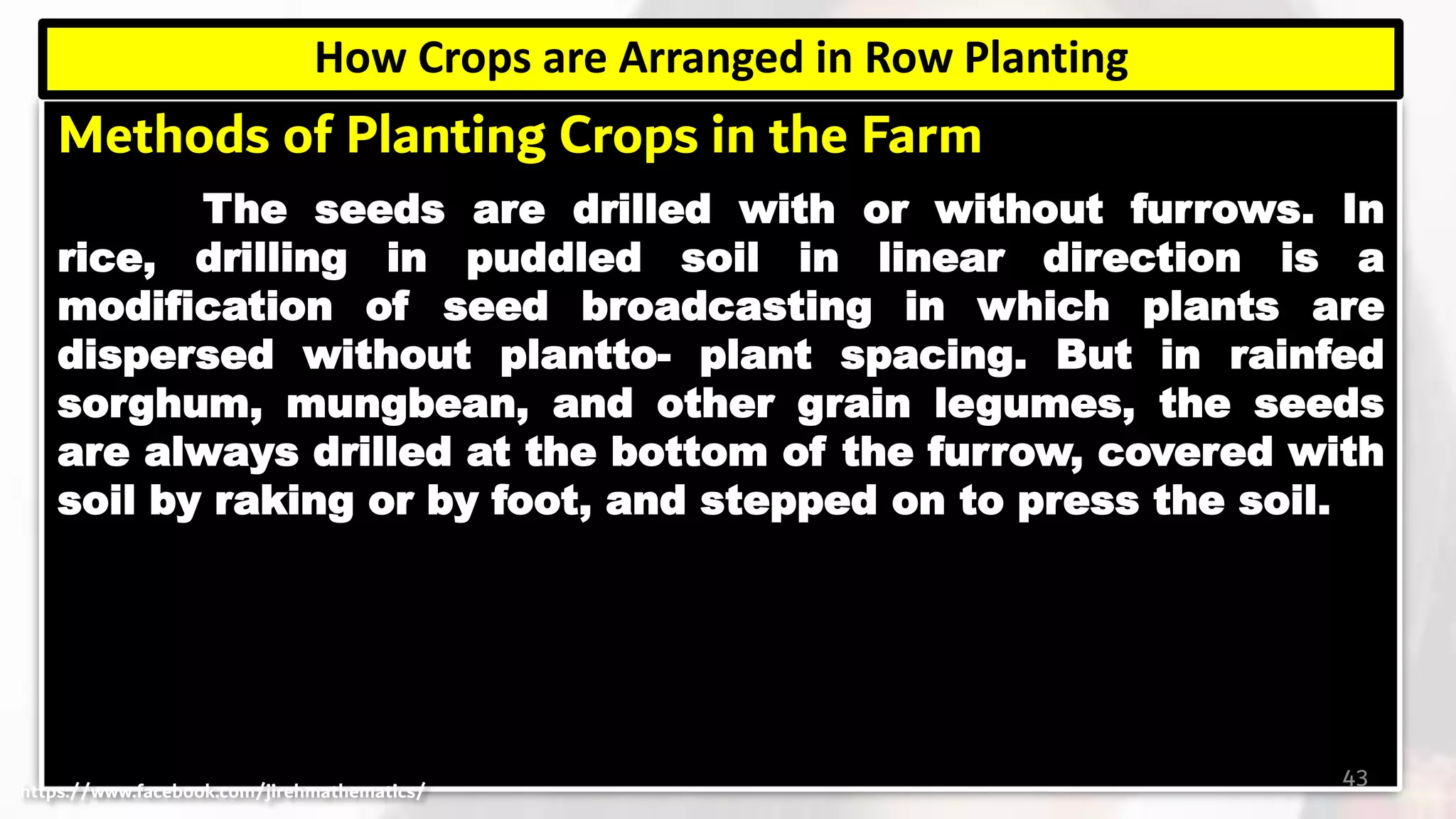 Agri-Crop Production - Lesson 3 interpret plans and drawings | PDF