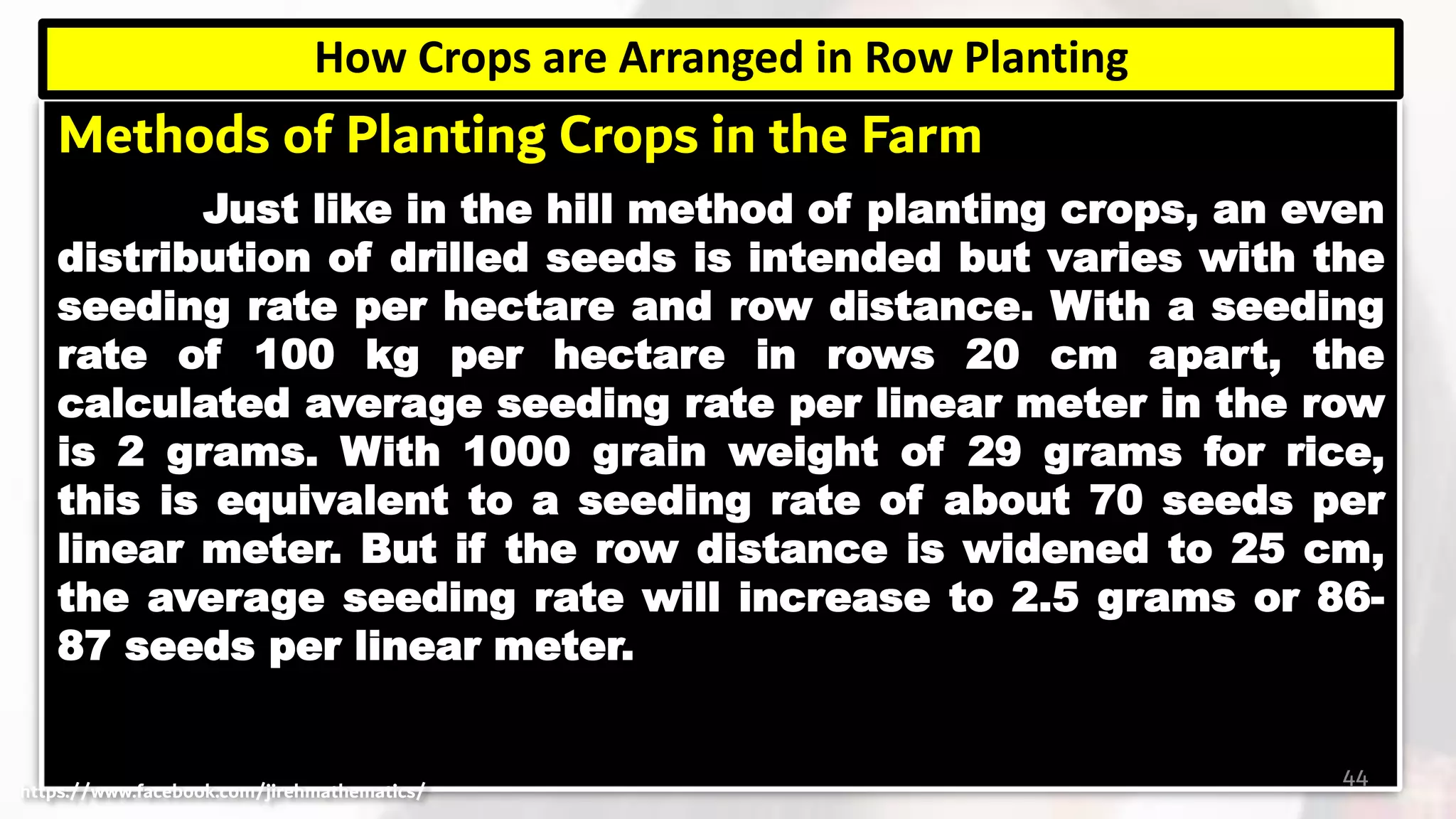 Agri-Crop Production - Lesson 3 interpret plans and drawings | PDF