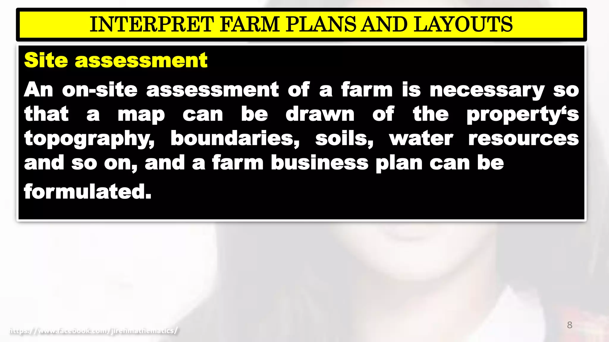 Agri-Crop Production - Lesson 3 interpret plans and drawings | PDF