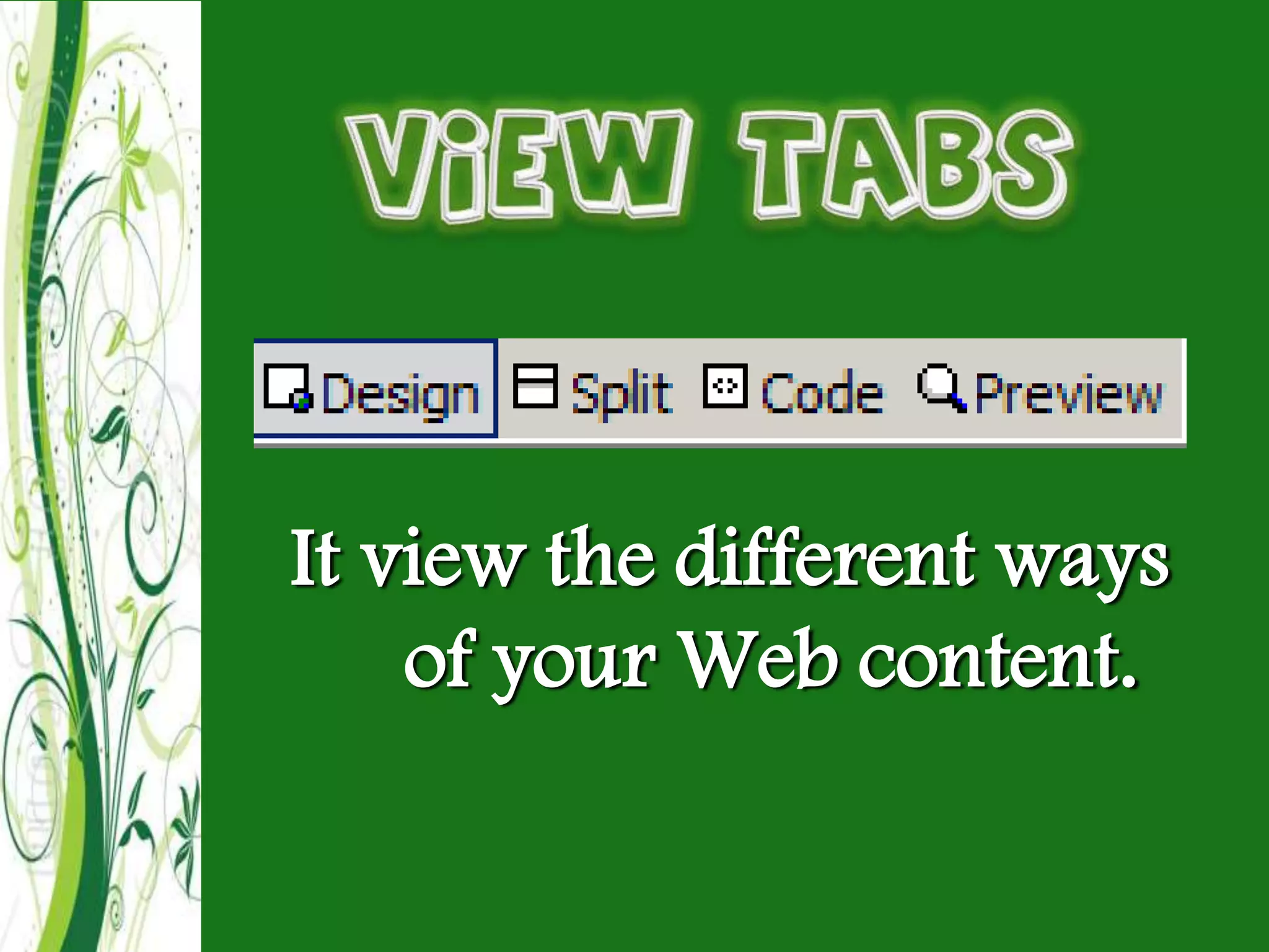 Introduction, features and environment of ms front page 2003 | PPTX