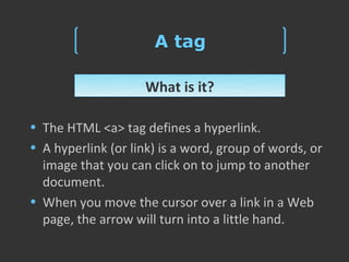Lesson 3: Linking It All Together | PPT | Web Design and HTML | Internet