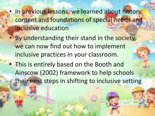 Lesson 3 Making Schools Inclusive.pptx | Special Needs Kids | Parenting